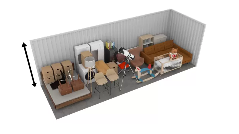 How Big is a 200 Square Foot Self Storage Unit? | Explorage